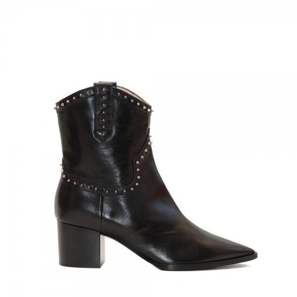 Alberto Gozzi Gero Black Leather Boots - Niutrack.com